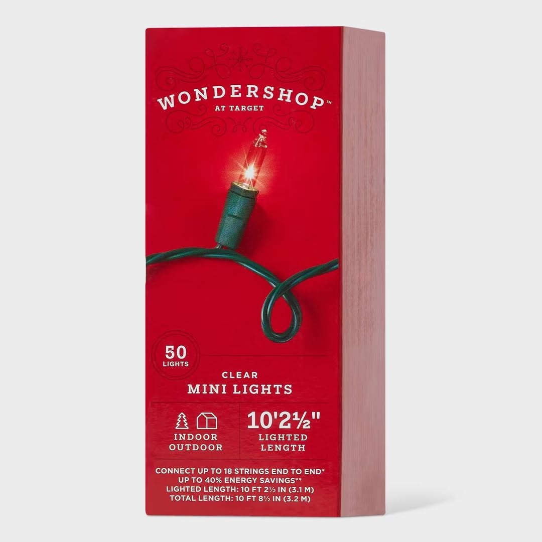 50ct Incandescent Mini Christmas String Lights - redtagricky.com