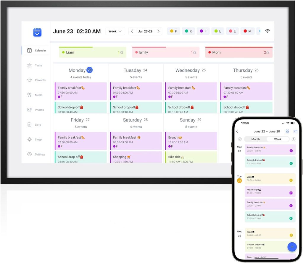 LOOFII 10.1 Inch Smart Digital Calendar - redtagricky.com