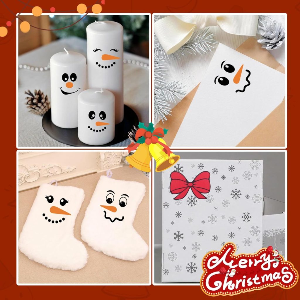 41 Piece Snowman Face Stickers - redtagricky.com