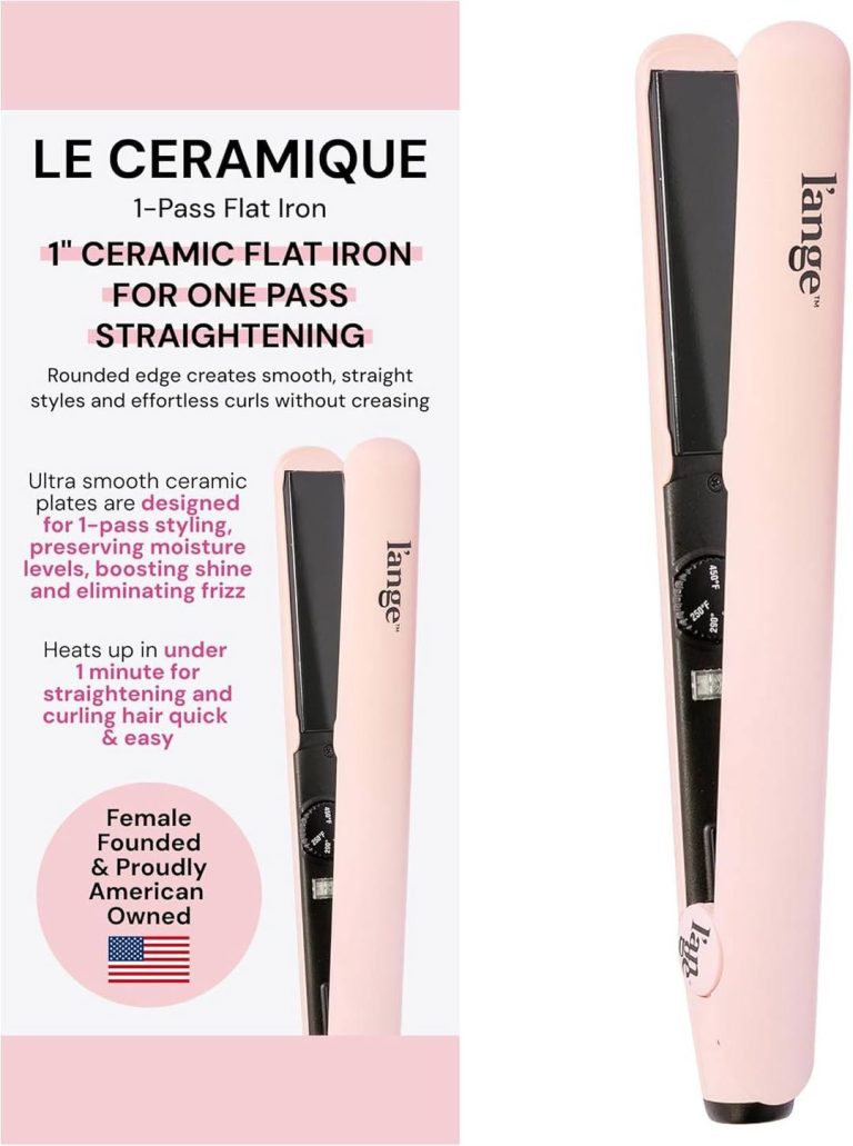 L'ANGE Hair Le Ceramique 1-Pass Flat Iron Hair Straightener ...