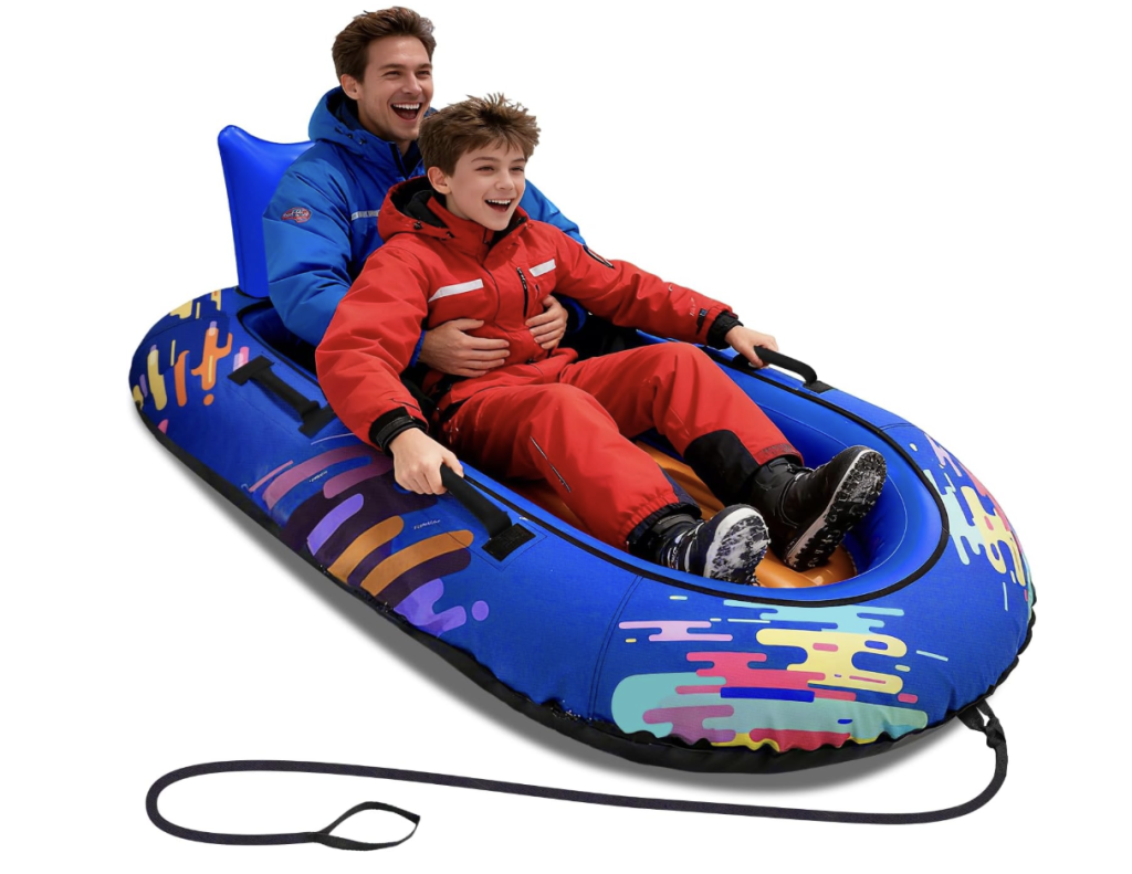 2 Person Heavy-Duty Inflatable Snow Sled - redtagricky.com